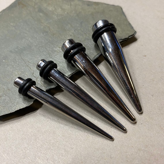 Surgical Steel Tapers 4 SETS of 2 8 PIECES Mid Gauge | Etsy