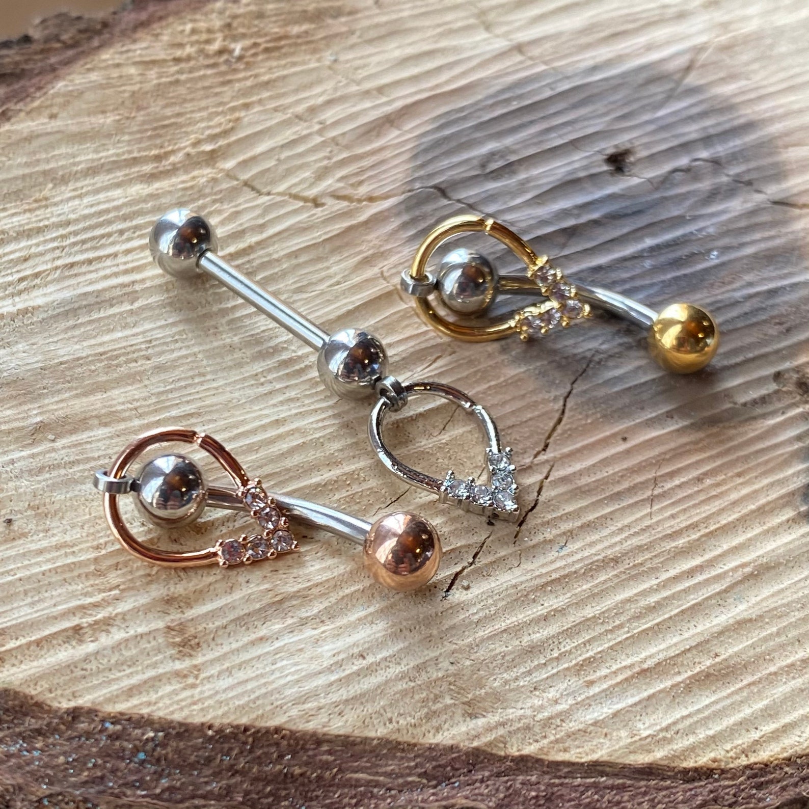 Vertical Hood Piercing Barbell 14G 12G 10G VCH Straight or - Etsy