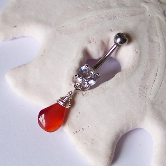 LIMITED EDITION Belly Button Ring Navel Piercing Dangle - Etsy