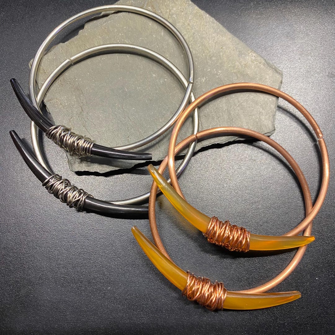 10G HOOPS Bone Spike Set of 2 - 2.5” or 3” Detachable Ear or Tunnel ...