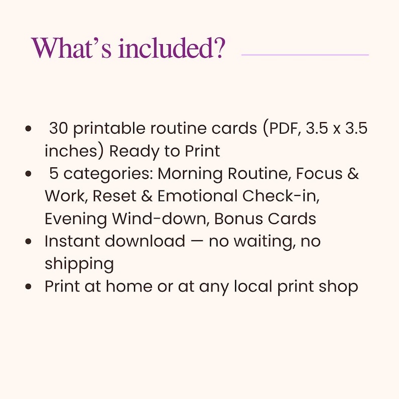 ADHD Daily Routine Cards | Visual Schedule for Adults (PDF Download) - Etsy