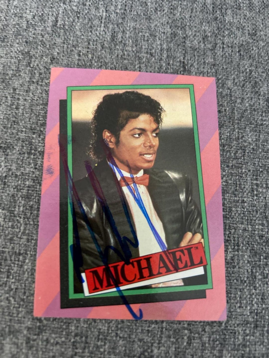 Michael Jackson Singer Signed Autographed Music Trading Card COA - Etsy ...
