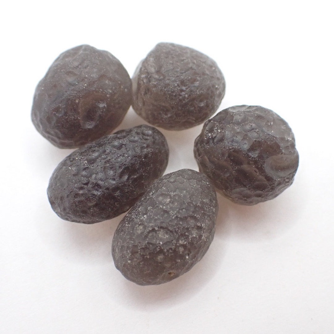 Colombian Tektite Stones (5 Pcs), Ancient Obsidian Lightning Stone - Etsy