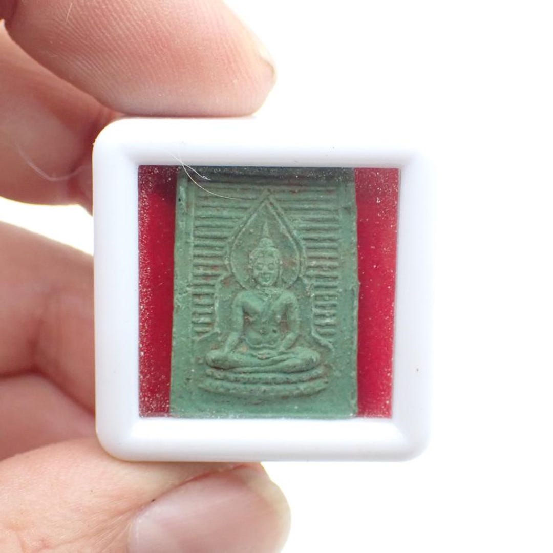 Lovely Thailand Phra AMULET Old Buddhist Tsatsa Medallion Asian Trade W ...