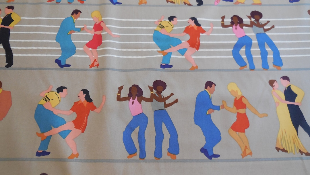 Let's Dance - Stone Background Alexander Henry Fabric 1 Yard 8875A - Etsy