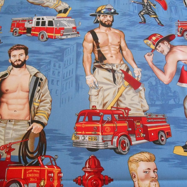 Fireman Fabric - Etsy