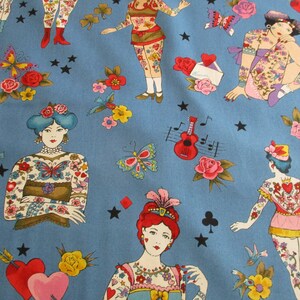 1 Yard Pretty in Ink - Chambray Background Alexander Henry Fabric 9061C ...