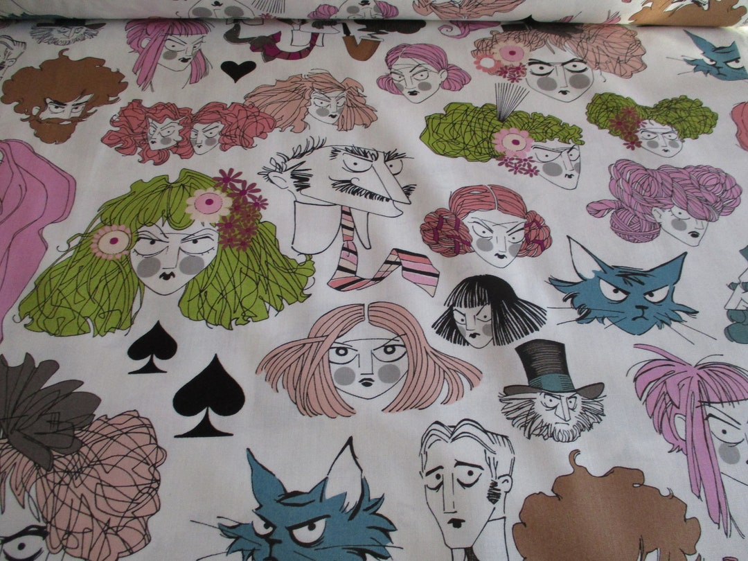 1 Yard Ghastlie Hairdos and Don't / Alexander Henry / Color Bomb 9067 ...