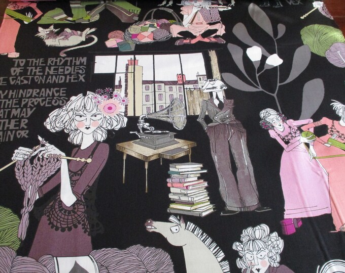1 Yard Ghastlie A Ghastlie Hex / Alexander Henry / Black 9062B - Etsy