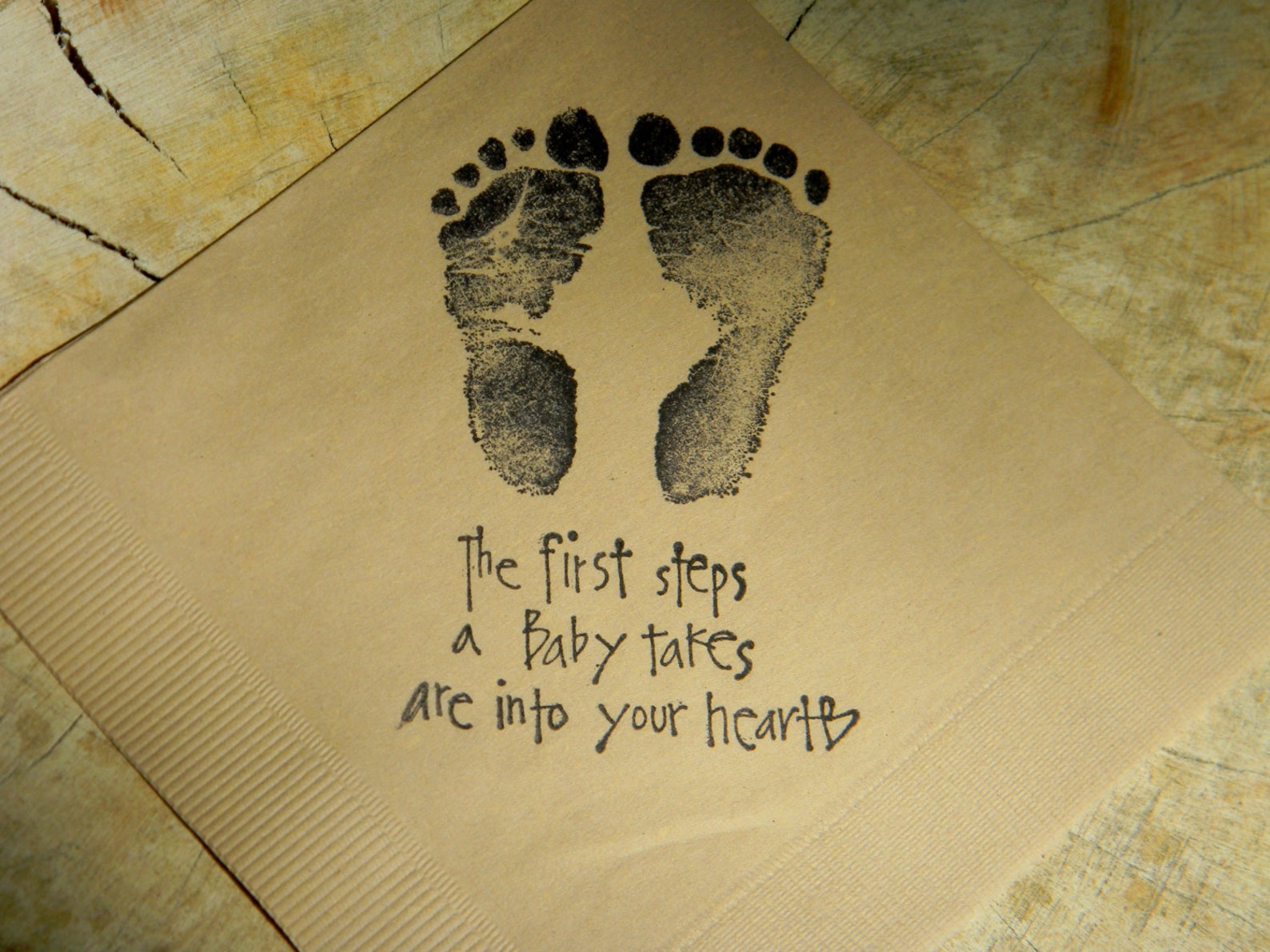 The First Steps a Baby Takes Are Into Your Heart Baby Shower - Etsy