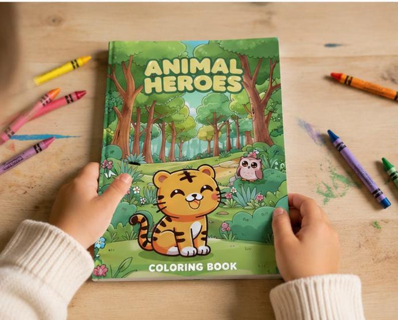 A-Z Animal Affirmations Coloring Book, Children's Resilience Builder ...
