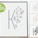 Letter K Poster, UNFRAMED Boho Letter Print, Alphabet Wall Decor ...