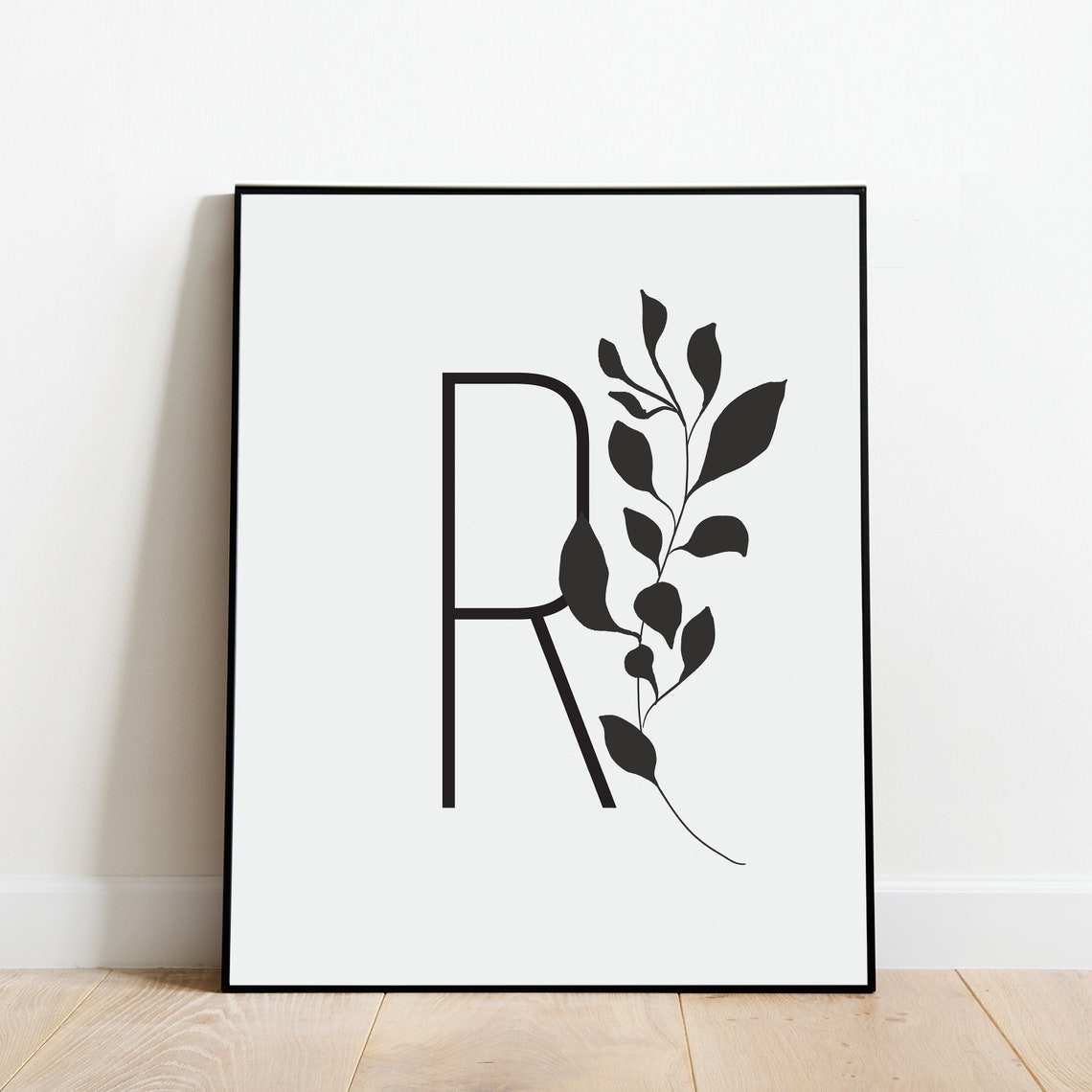 Letter R Poster Unframed Letter R Wall Decor Boho Letter - Etsy