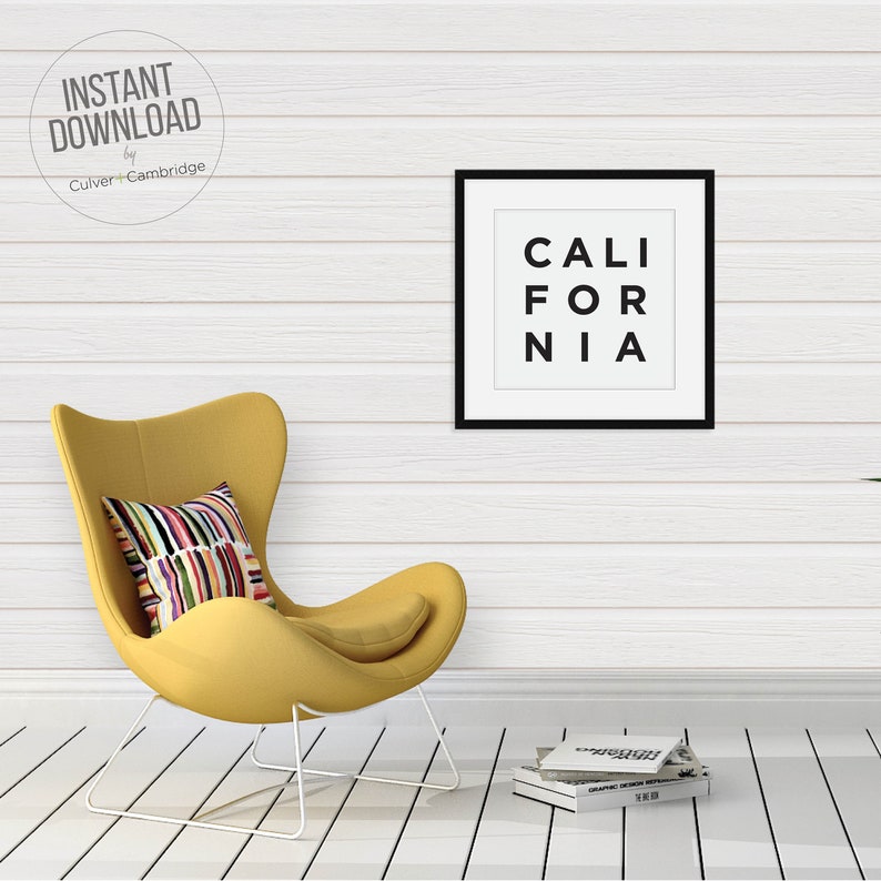 California Wall Art PRINTABLE California Gifts Digital | Etsy