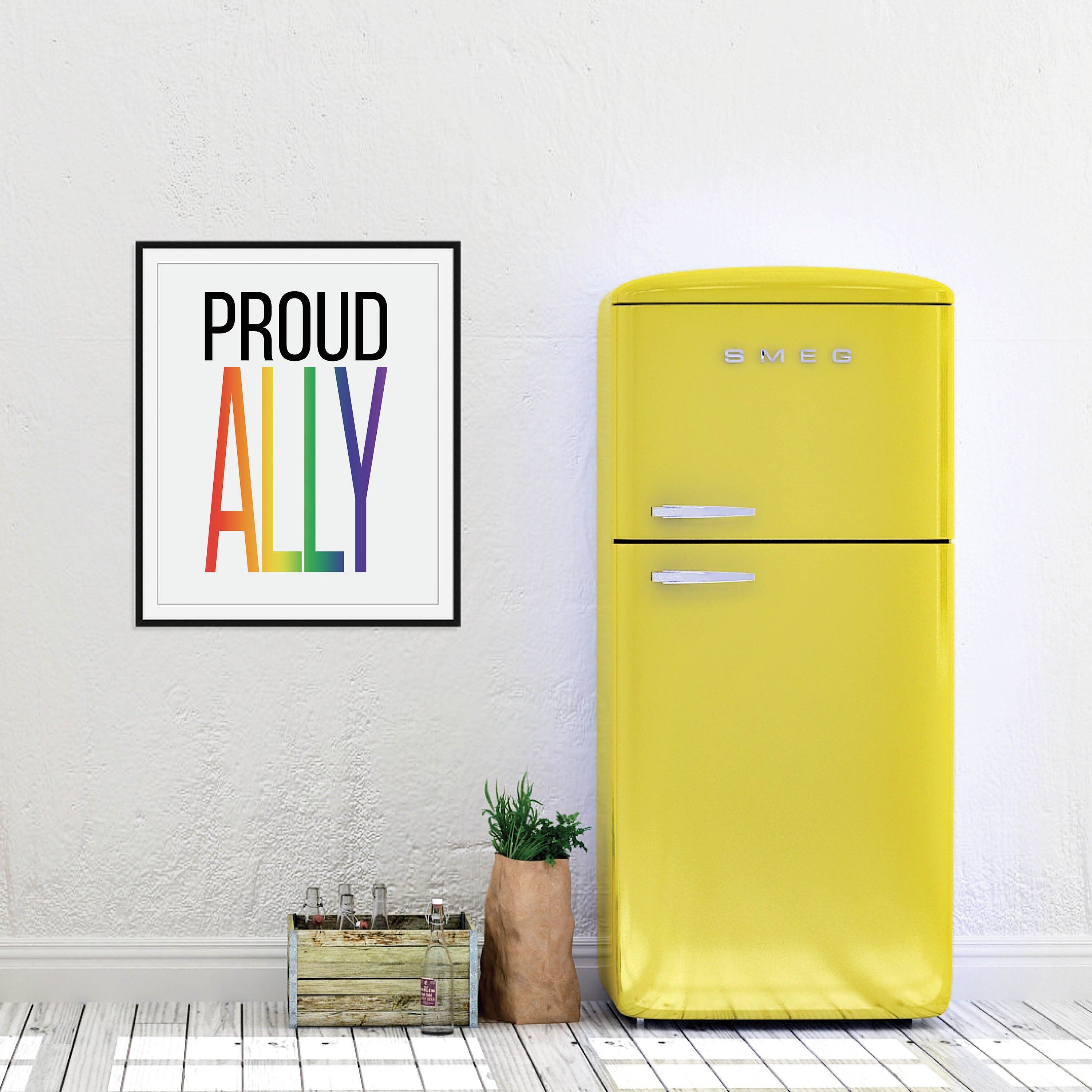 Ally Poster LGBTQ Wall Art Inclusive Poster Allyship Pride | Etsy