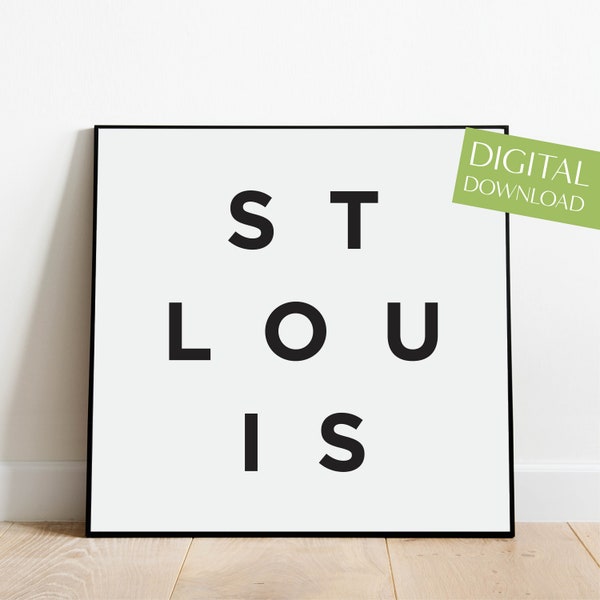 St Louis Poster - Etsy
