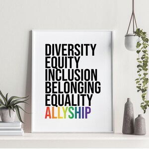 Inclusion Poster, Diversity Classroom Posters, Racism, Inspirational ...