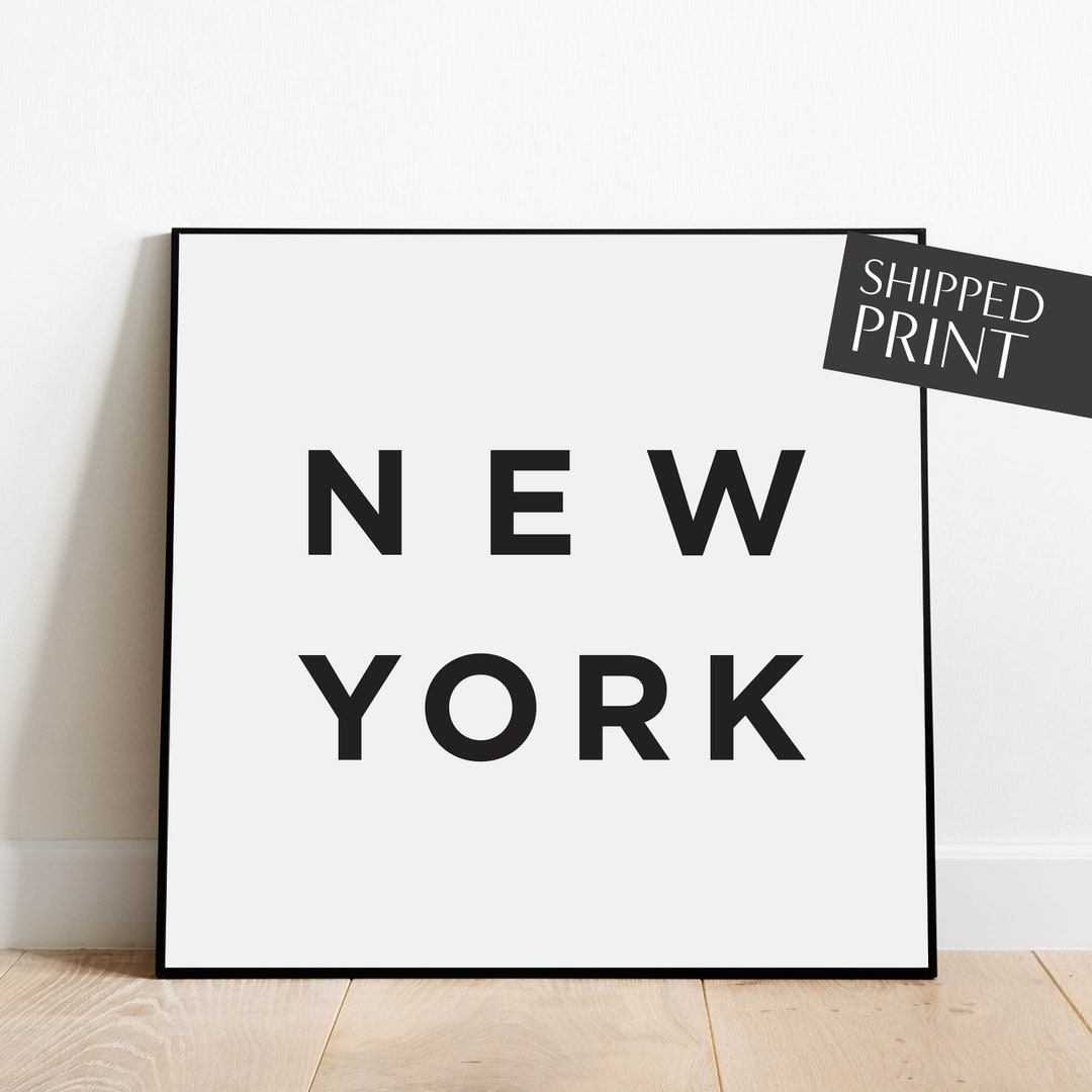 New York Poster State Wall Decor New York Gifts Minimalism - Etsy