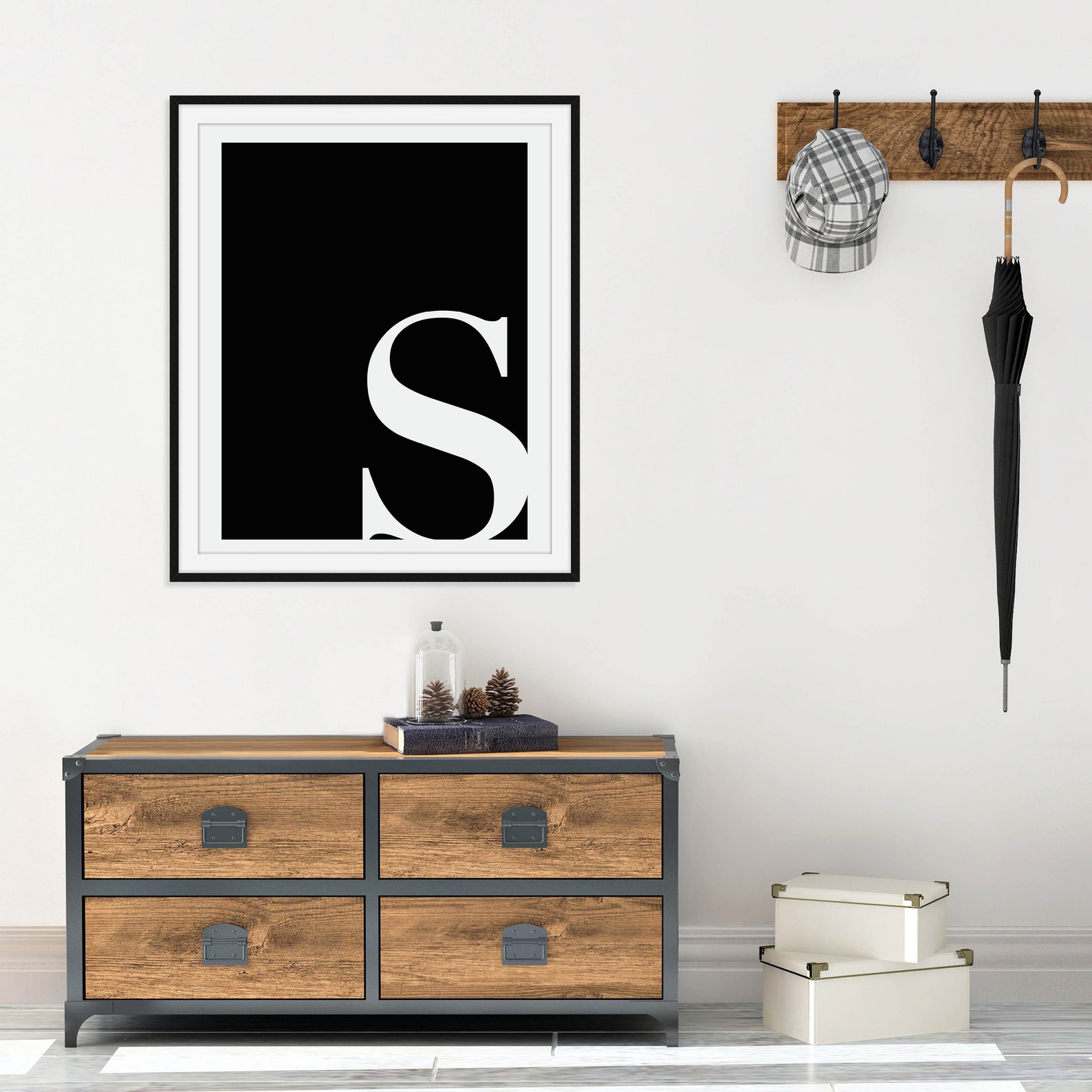 Letter S Poster PRINTABLE Letter S Print Digital Download | Etsy