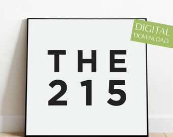 215 Area Code - Etsy