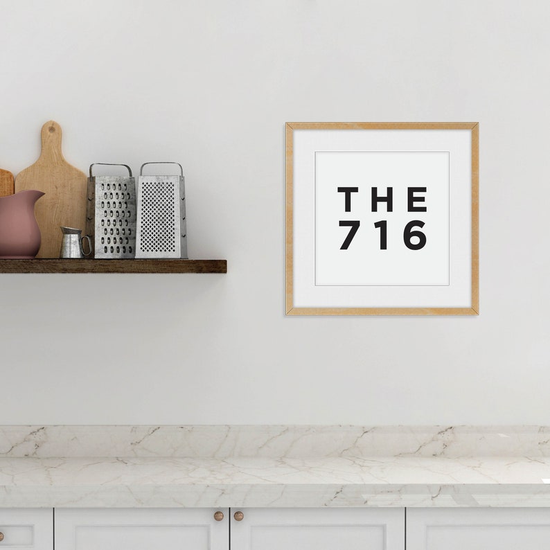 THE 716 Buffalo Poster Buffalo Area Code Buffalo New York | Etsy