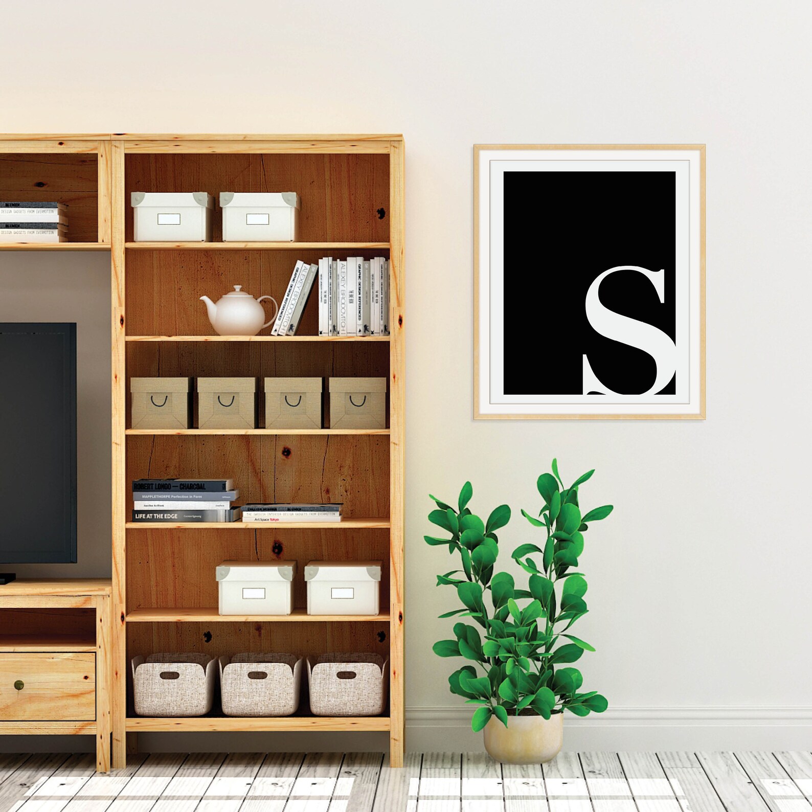 Letter S Poster PRINTABLE Letter S Print Digital Download | Etsy