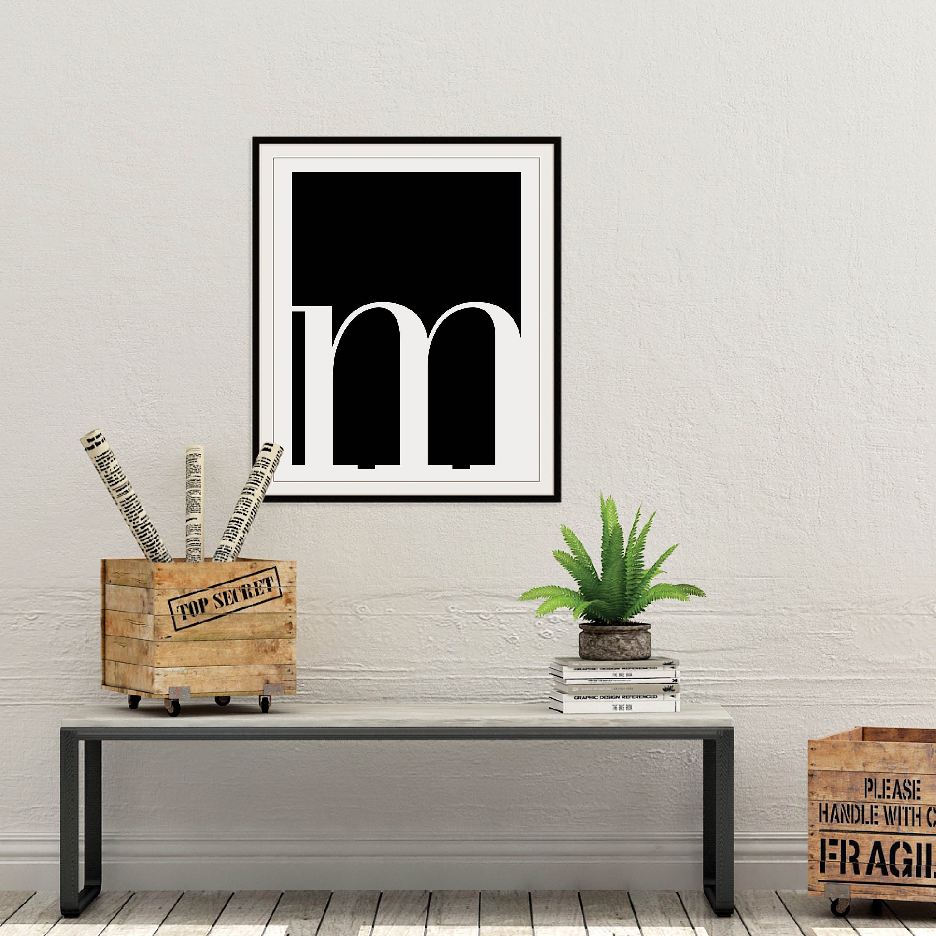 Letter M Print PRINTABLE Letter M Poster Digital Download - Etsy Canada