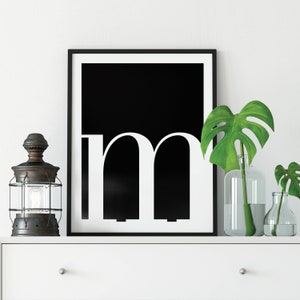 Letter M Print PRINTABLE Letter M Poster Digital Download | Etsy Canada