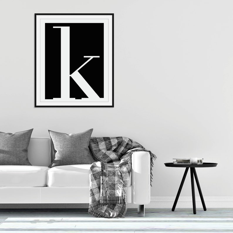 Letter K Print PRINTABLE Letter K Poster Digital Download - Etsy