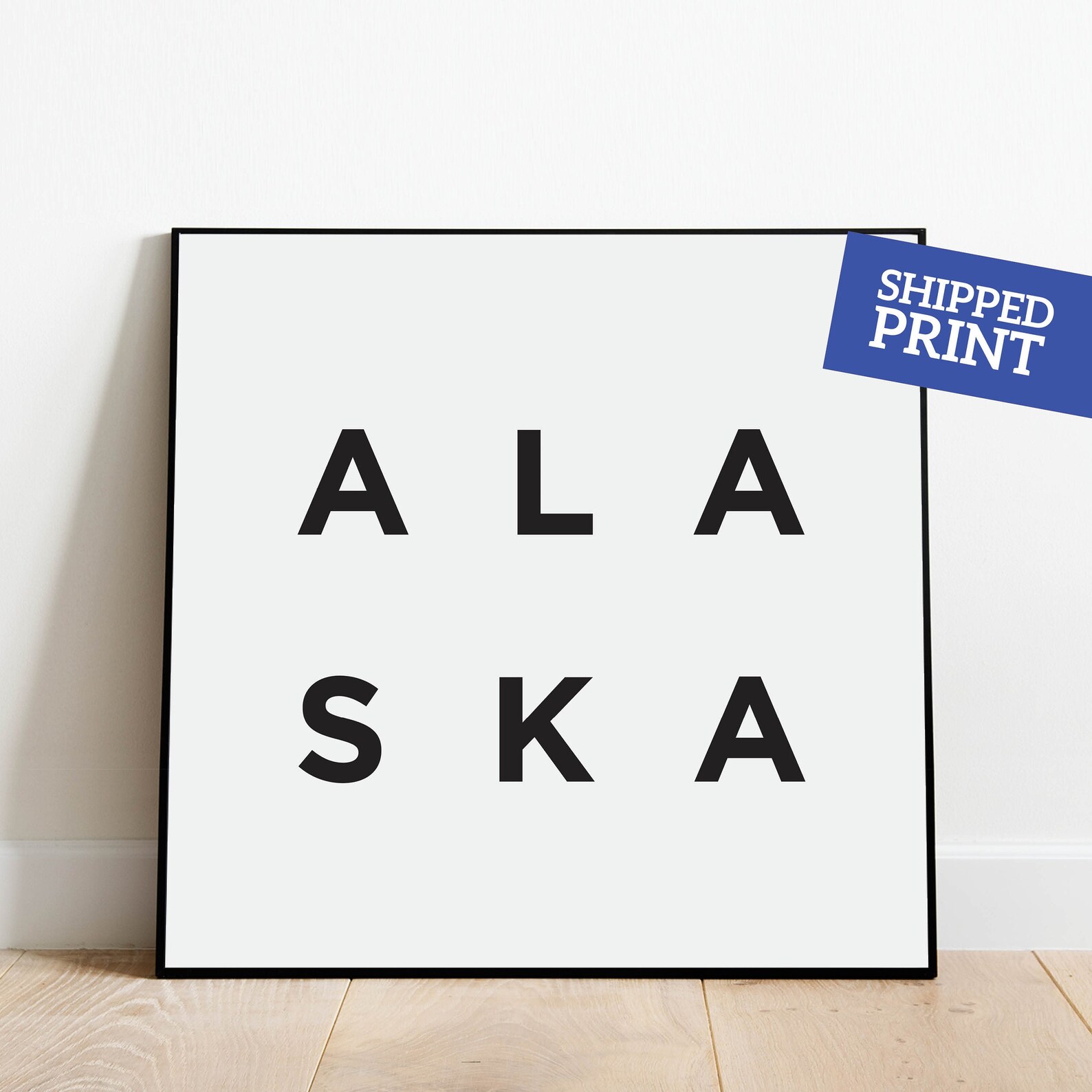 Alaska Art Alaska Wall Art Anchorage Alaska Minimalist | Etsy