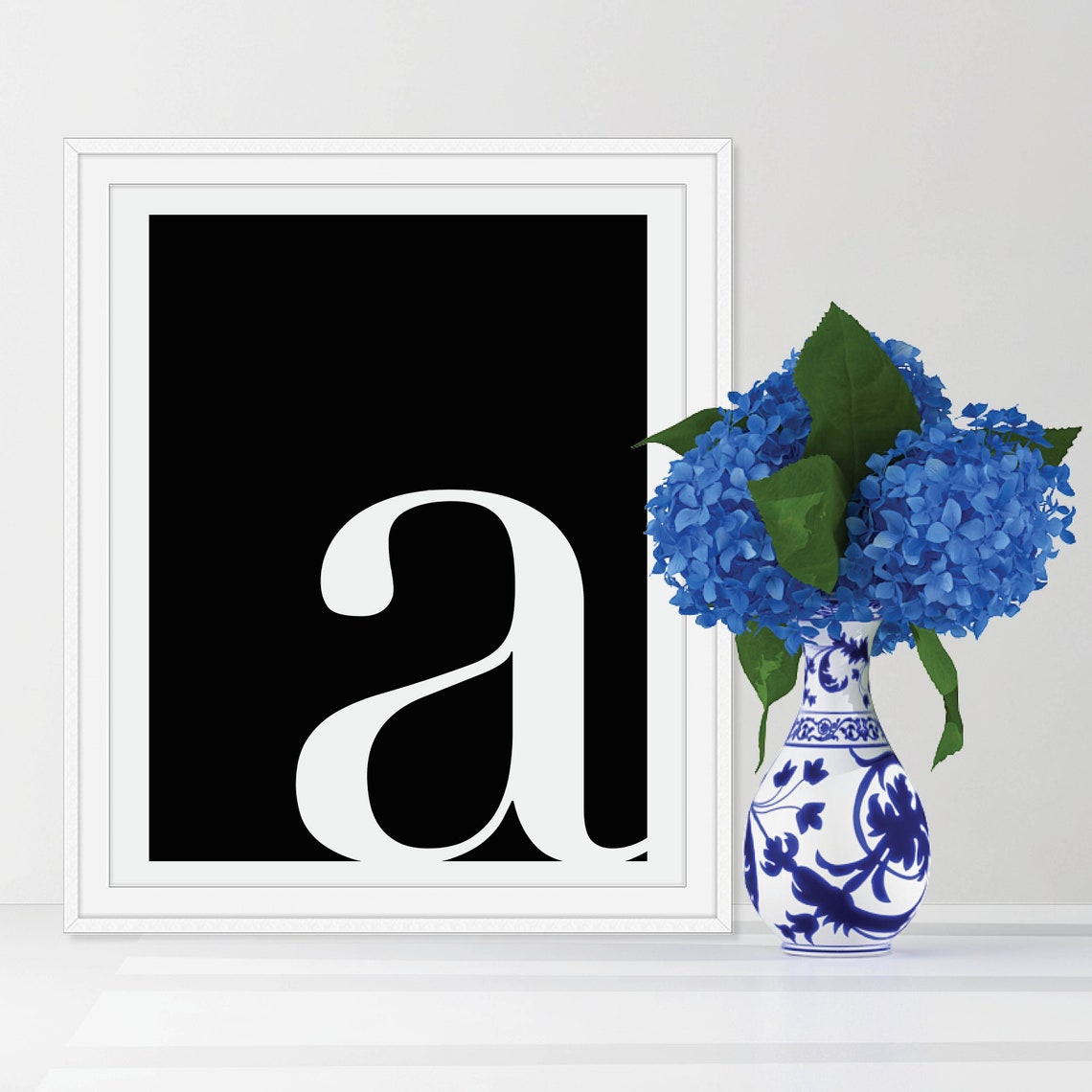 Letter A Wall Art PRINTABLE Digital Download Letter A Print - Etsy