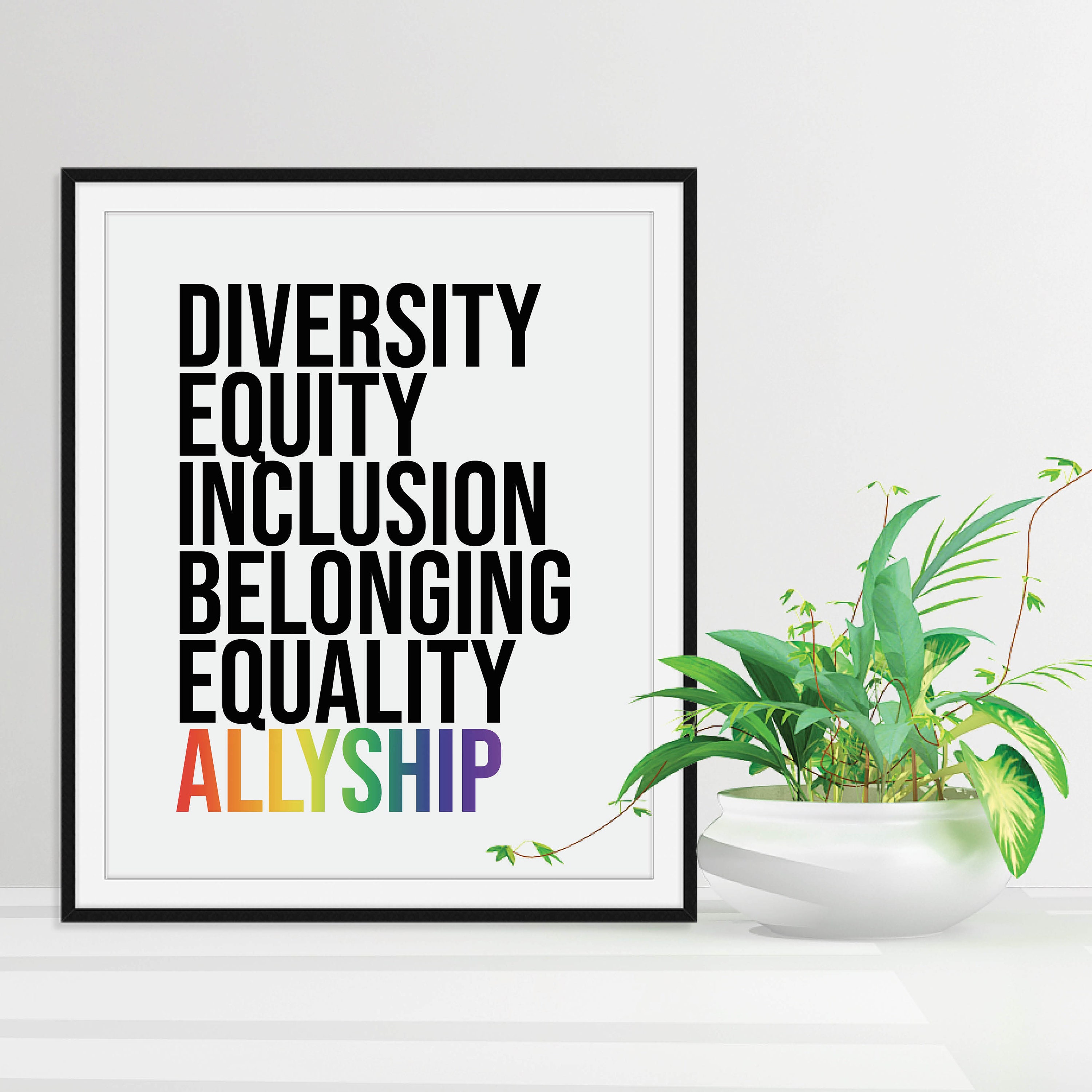 Inclusion Poster Diversity Classroom Posters No Racism | Etsy