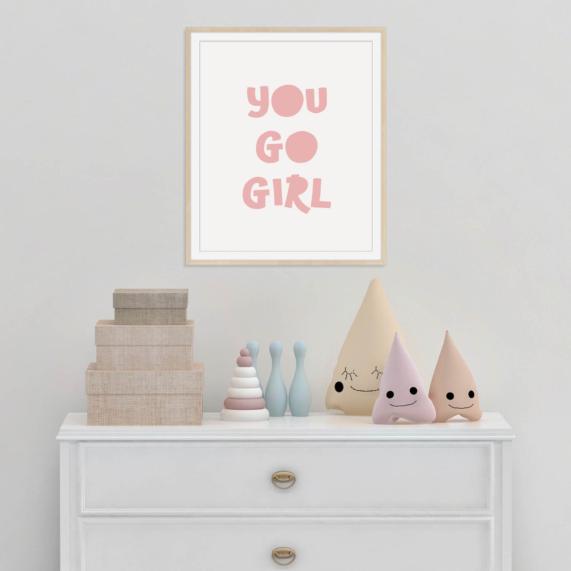 You Go Girl Poster Nursery Wall Art Baby Girl Nursery Girls - Etsy
