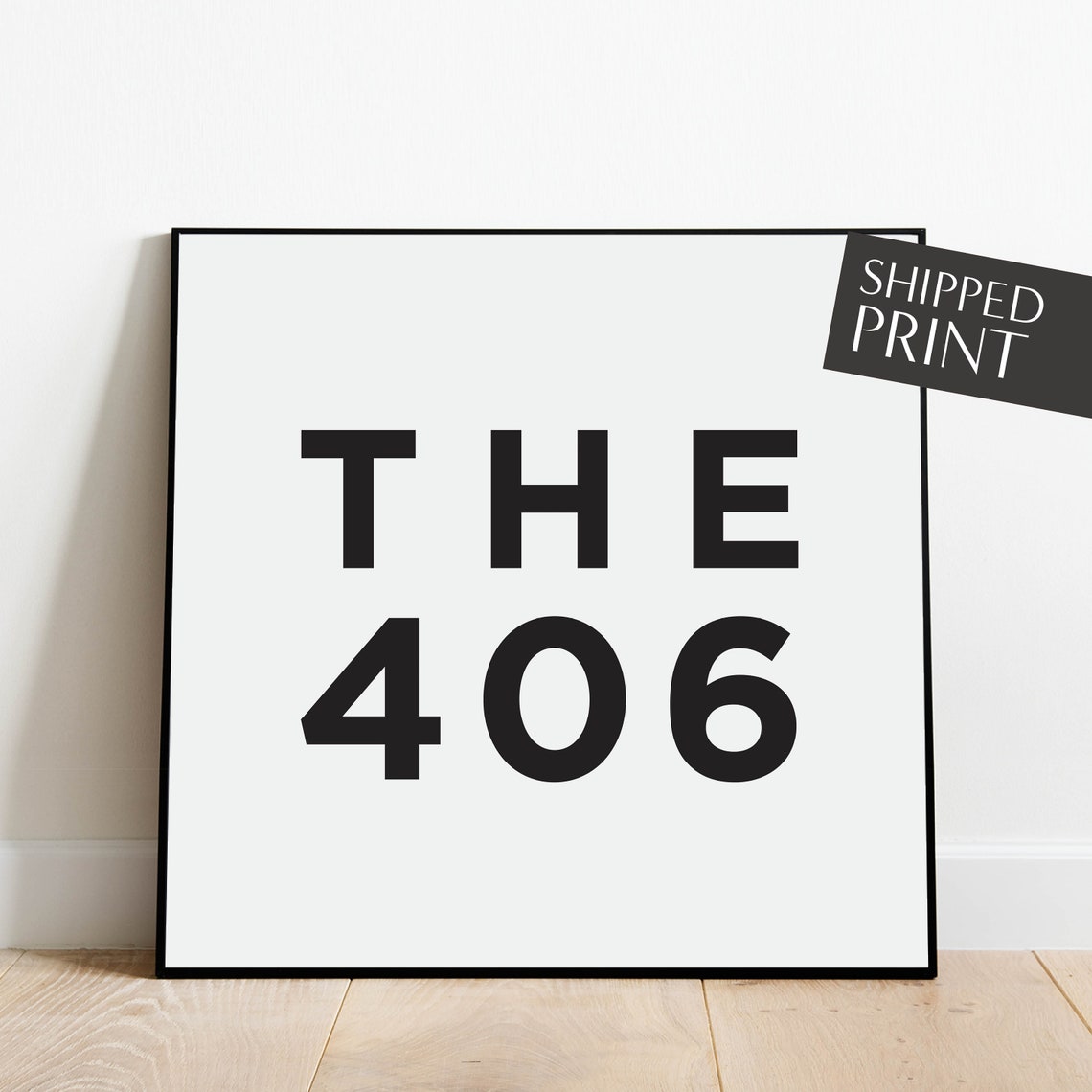 Montana Area Code the 406 Montana Wall Art Montana Poster - Etsy