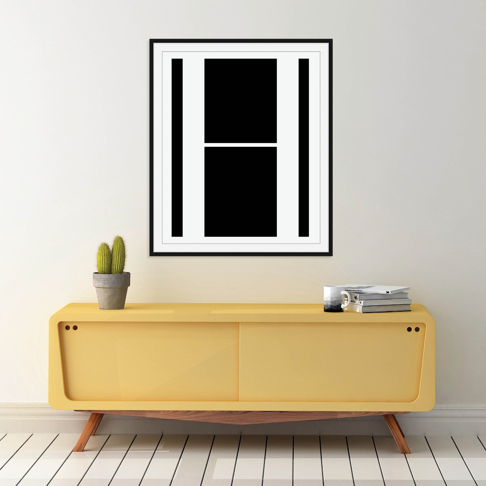 Letter H PRINTABLE Poster Digital Download Scandinavian | Etsy