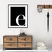 Letter E Poster, PRINTABLE Letter E Print, Digital Download, Initials ...