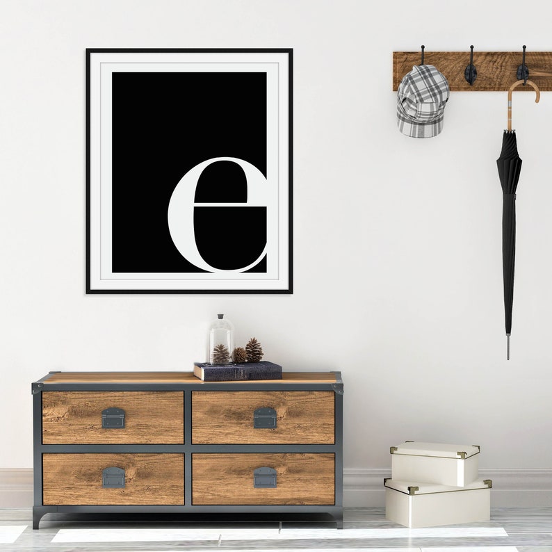 Letter E Poster PRINTABLE Letter E Print Digital Download - Etsy Canada