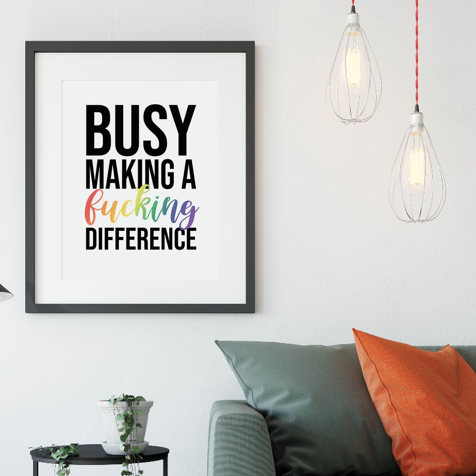 Busy Making a Difference Poster Social Activist Art Activist | Etsy