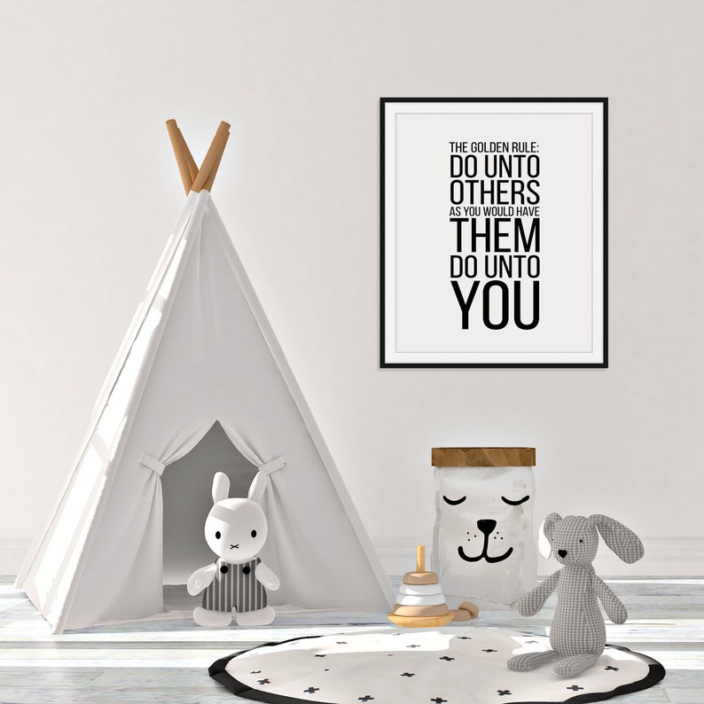 Do Unto Others Golden Rule Poster Golden Rule Wall Art - Etsy