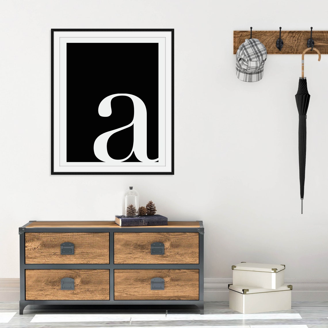 Letter A Wall Art PRINTABLE Digital Download Letter A Print - Etsy