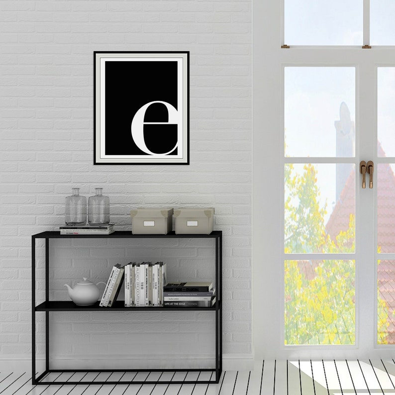 Letter E Poster PRINTABLE Letter E Print Digital Download - Etsy Canada