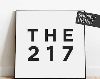 217 Area Code - Etsy