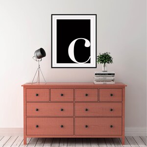 Letter C Wall Art, PRINTABLE Digital Download, Letter C Print ...