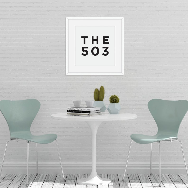 THE 503 Portland Poster Portland Area Code Portland Print - Etsy