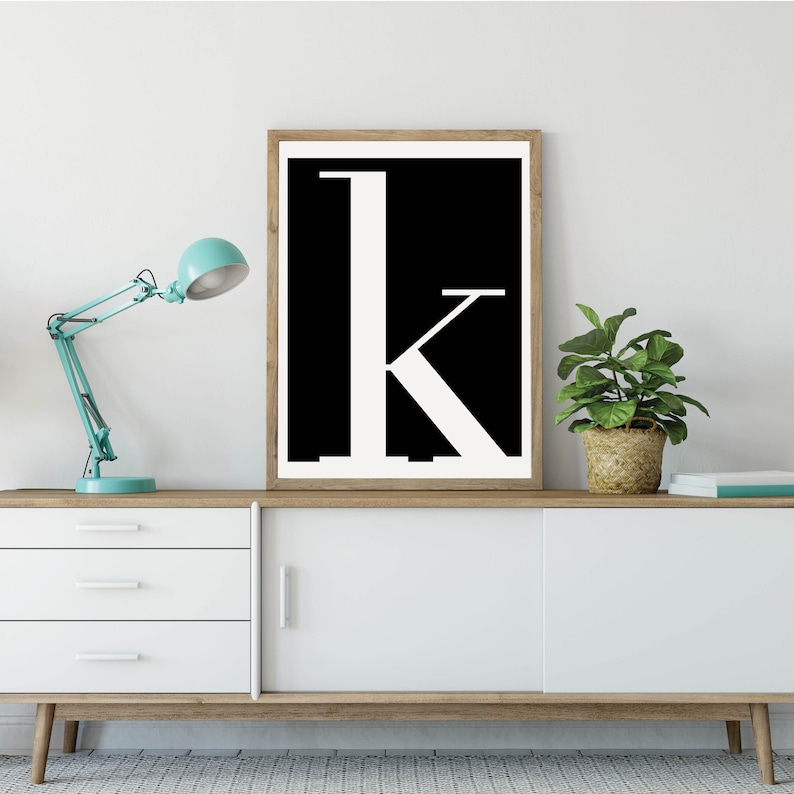 Letter K Print PRINTABLE Letter K Poster Digital Download - Etsy