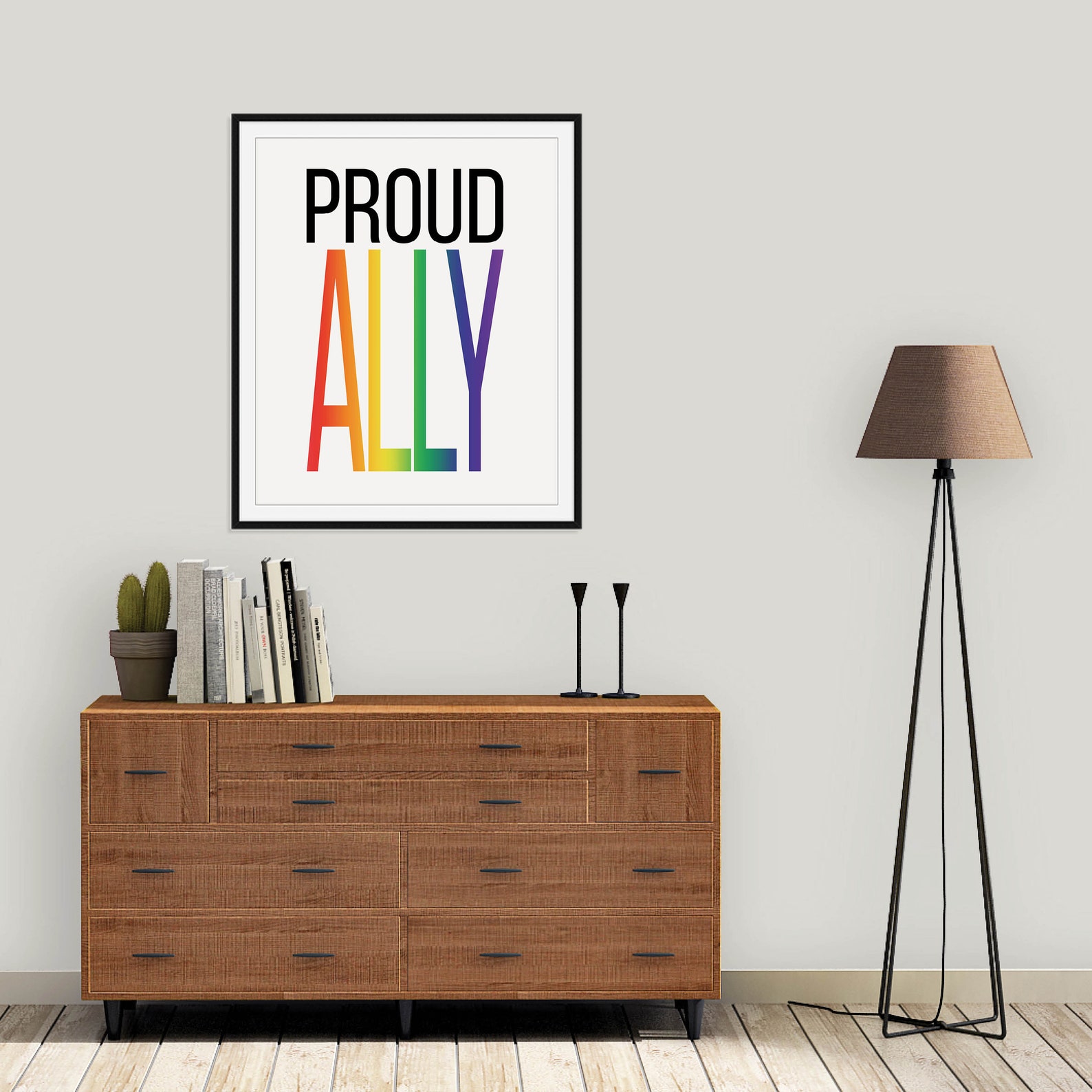 Ally Poster LGBTQ Wall Art Inclusive Poster Allyship Pride | Etsy