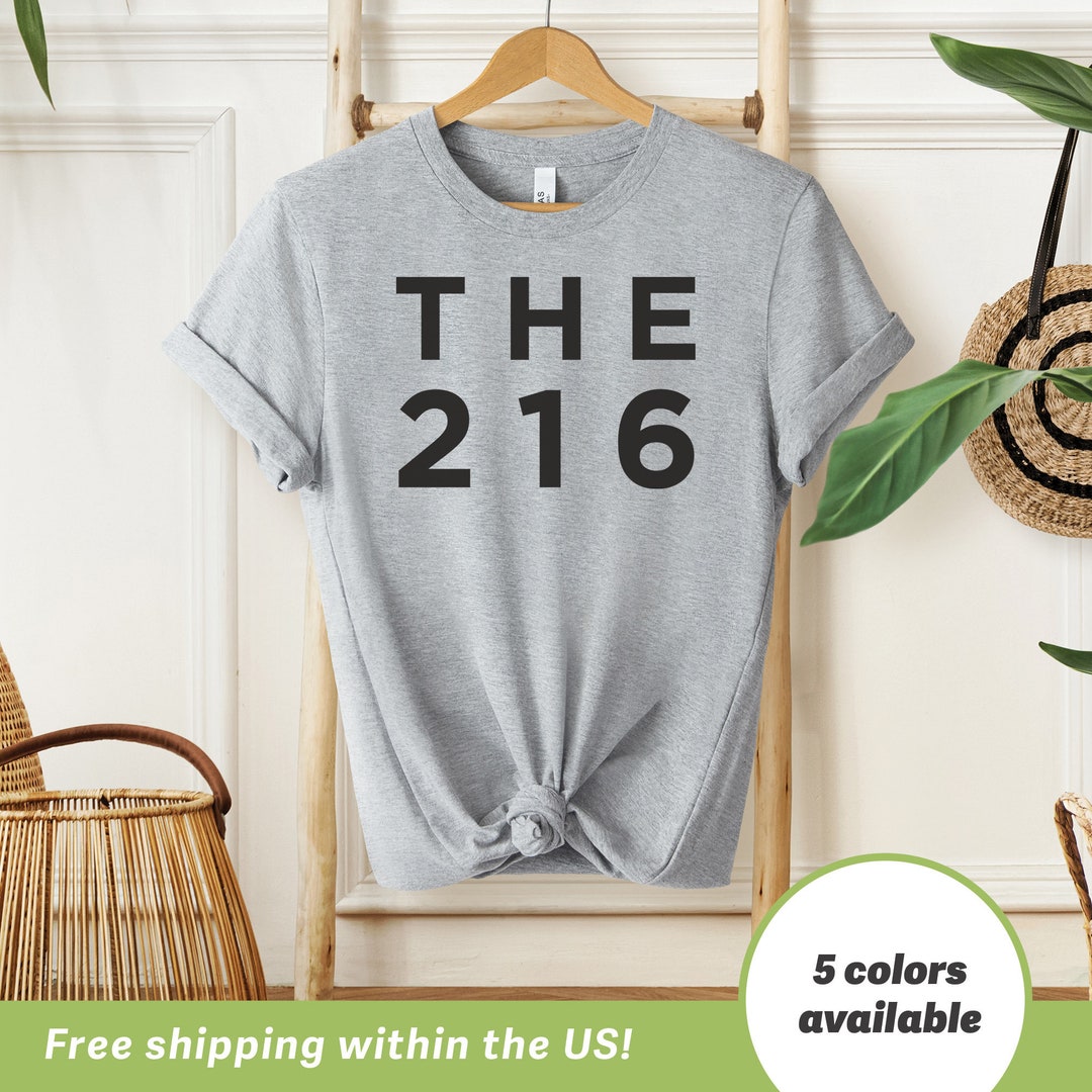 The 216 Cleveland Ohio Area Code T-shirt, Cleveland Tee for Men and ...