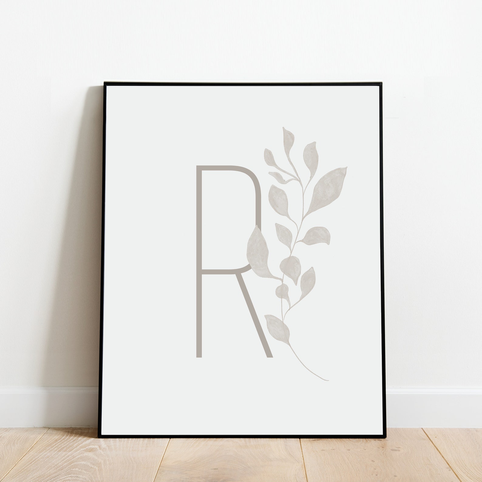 Letter R Poster Unframed Letter R Wall Decor Boho Letter - Etsy