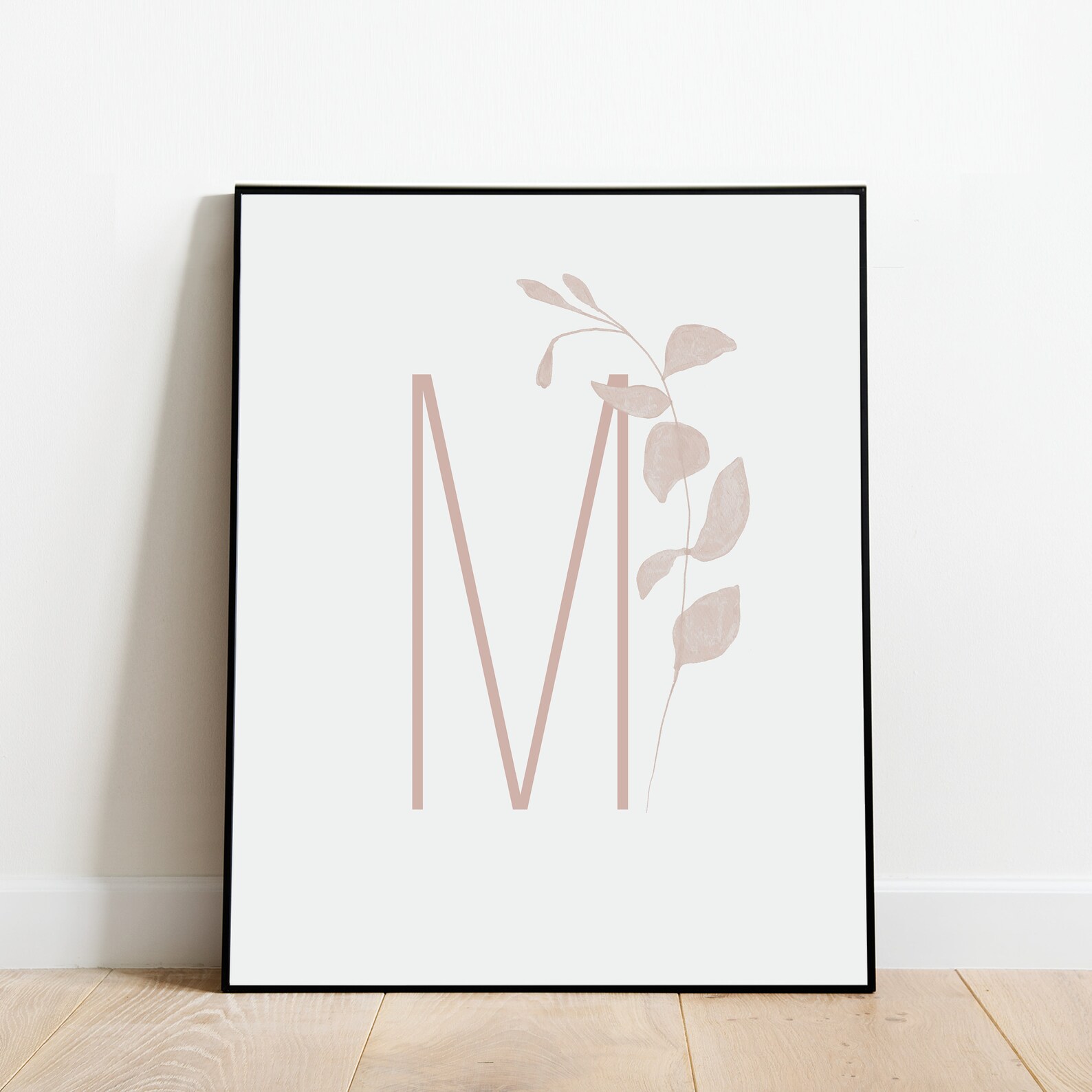 Letter M Poster Unframed Letter M Wall Decor Boho Letter - Etsy