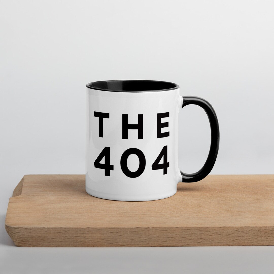 Atlanta Area Code Mug, 404 Mug, Black and White Ceramic Coffee Cup ...
